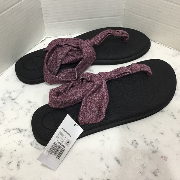 Sanuk | Shoes | Sanuk Yoga Sling Ella Color Heather Prune | Poshmark